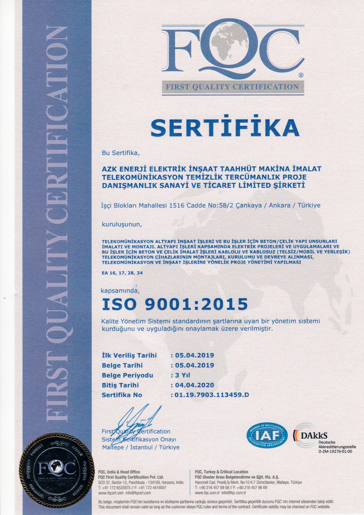ISO - OHSAS